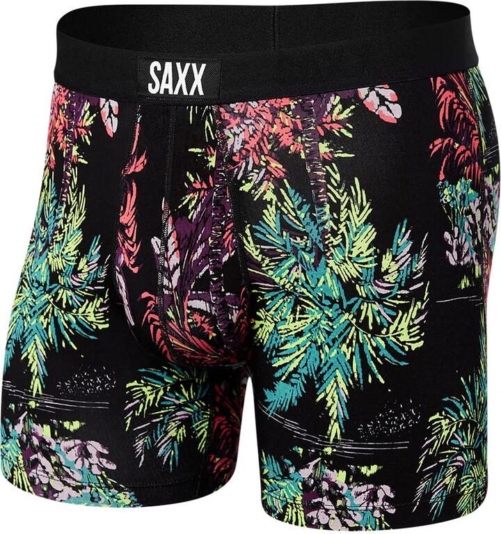 SAXX Underwear Co. Saxx Mens Vibe Boxer Brief L MIDNIGHT TROPIC - ShopStyle