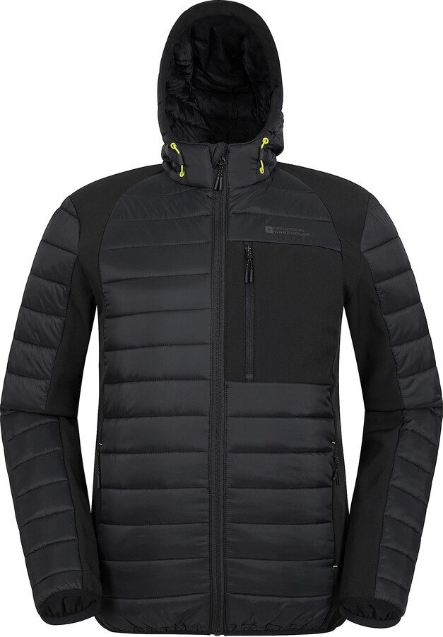 Mountain Warehouse Turbine Mens Padded Softshell - Lightweight Spring ...
