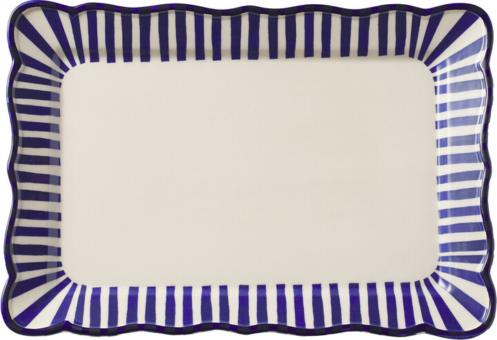 Maison Madison Riviera Hand-Painted Ceramic Platter - ShopStyle