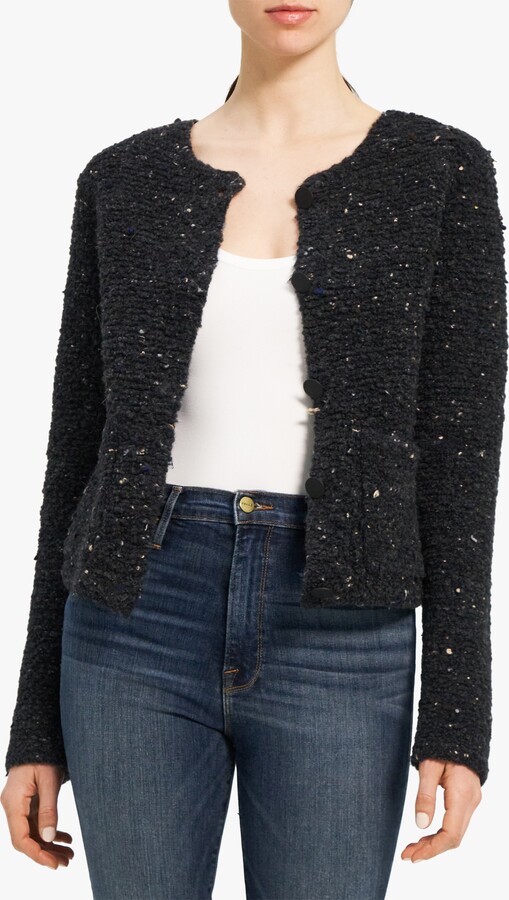 Theory Tweed Boucle Cardigan - ShopStyle