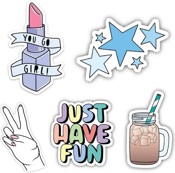 Big Moods Girl Power Aesthetic Sticker Pack 5pc - ShopStyle Home & Living