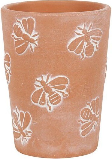 KDMD Small Terracotta Bee Pattern Plant Pot - ShopStyle Decor