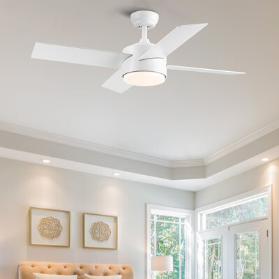 Hokku Designs 44" Colesburg 4 - Blade Integrated LED Standard Ceiling ...