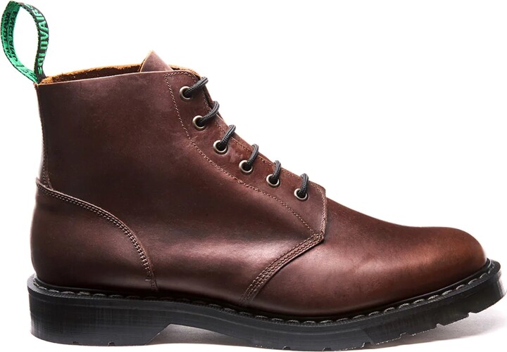 Solovair 6 Eye Derby Boot - Brown Gaucho Crazy Horse - ShopStyle