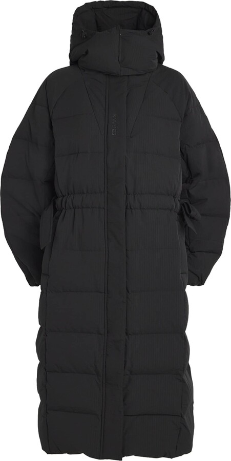 Ganni Technical Seersucker Puffer Coat - ShopStyle Outerwear