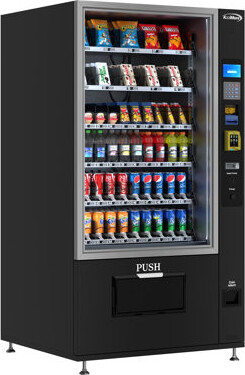 KoolMore Refrigerated Snack Vending Machine with 60 Slots, Credit Card ...
