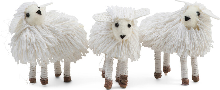 Gardeners Eden Set Of 3 Paper Rope Sheep - ShopStyle Decor