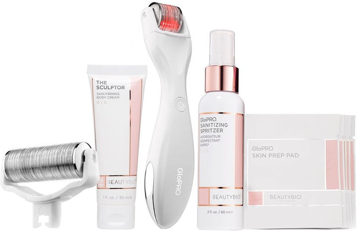 BeautyBio Microneedling GloPRO Tool w/ Body Roller & Sculptor Cream ...