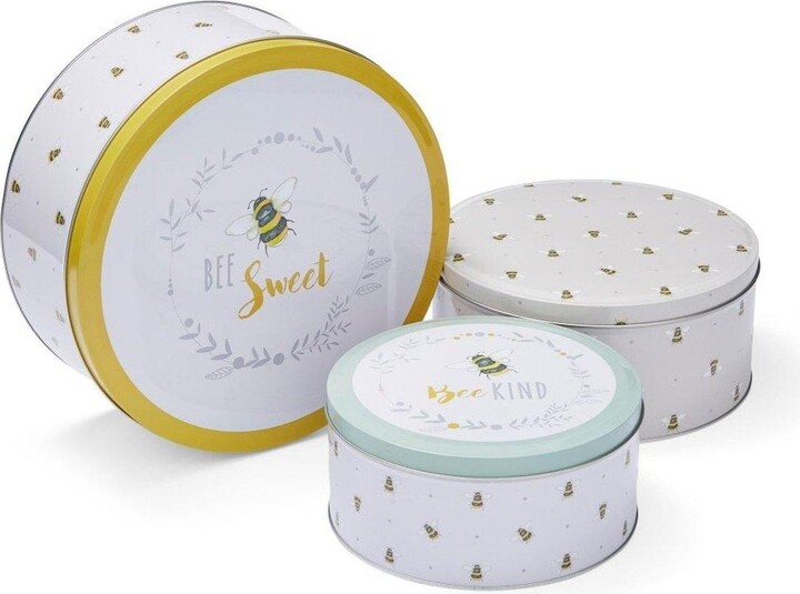 Cooksmart Bumble Bees Set of 3 Printed Cake Tins - ShopStyle Food ...