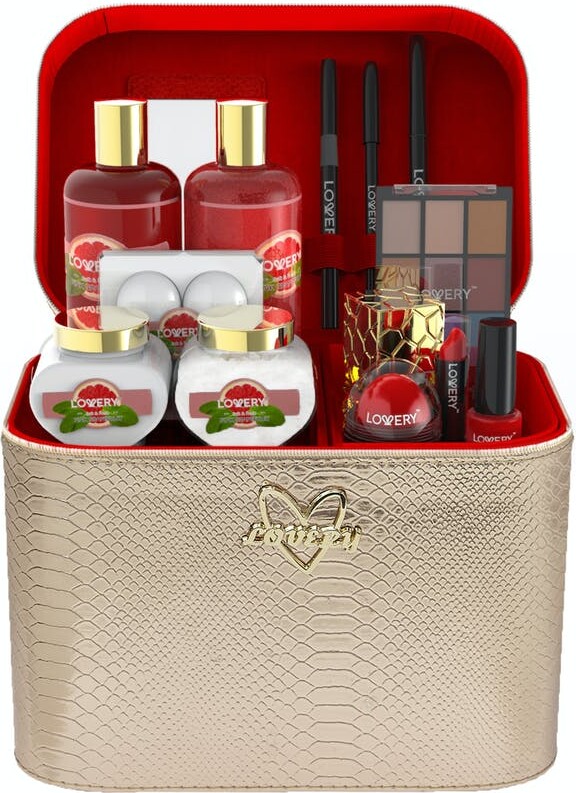 Lovery Lovery Premium Bath & Body Gift Basket - Pink Grapefruit Scent ...