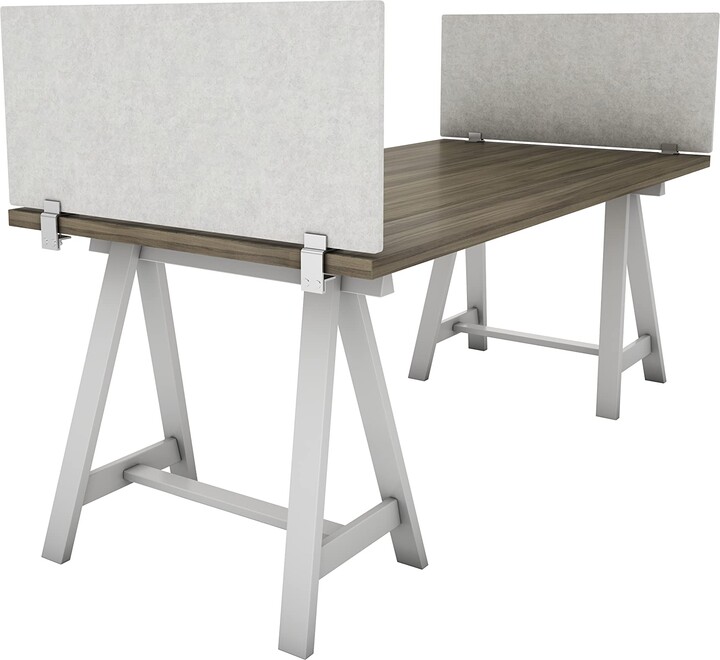 OBEX Base Acoustical Desk Mounted Split Screen Privacy Panel Table Top ...
