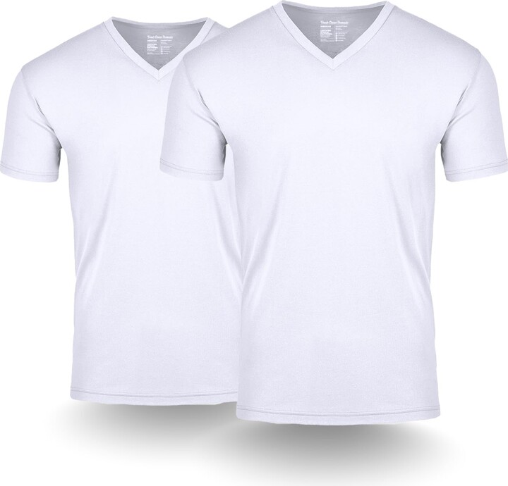 Fresh Clean Threads White T-Shirts for Men - Soft and Fit Mens T-Shirt ...