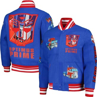 Men's Freeze Max Royal Transformers Roll Out Full-Zip Varsity Jacket ...