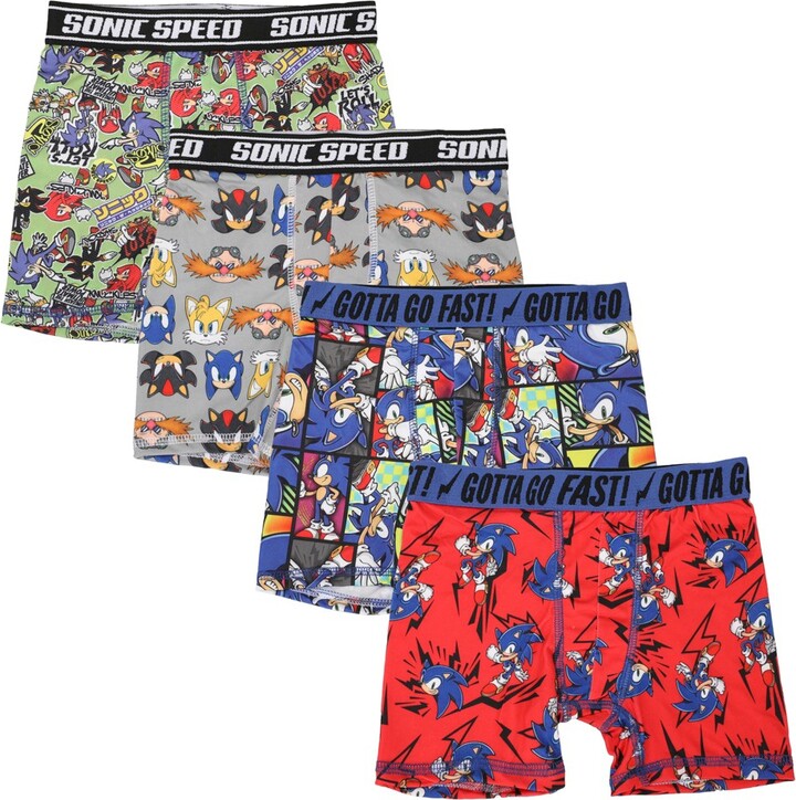 Sonic The Hedgehog Sonic Speed Boy’s 4-Pack Boxer Briefs-6 - ShopStyle