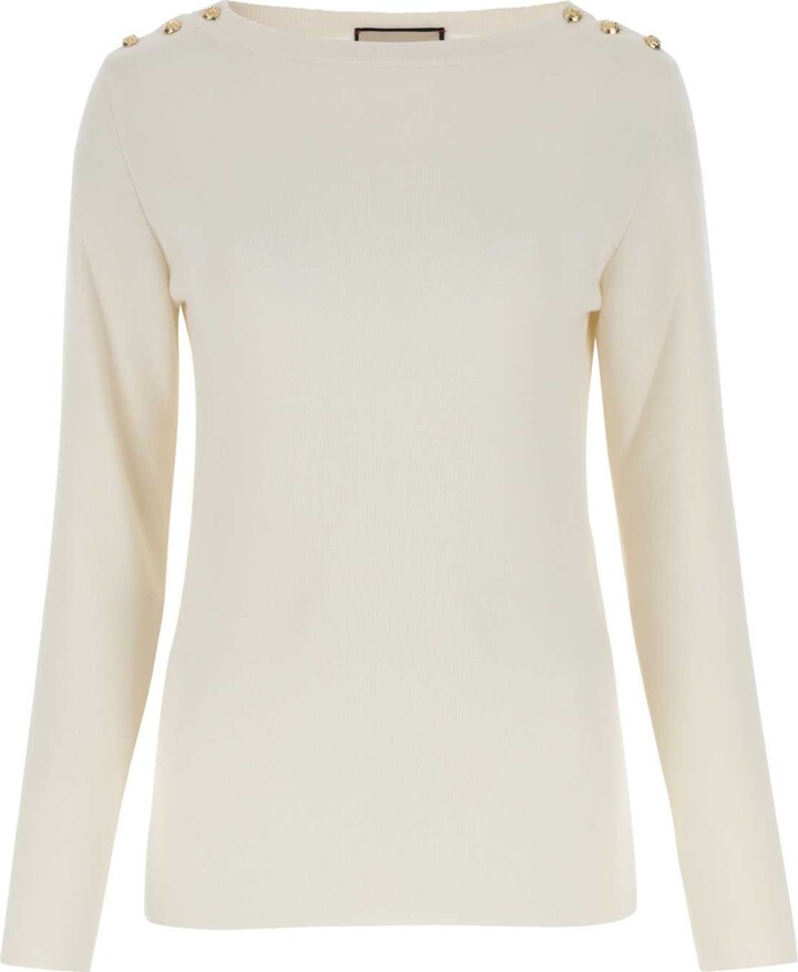 Gucci Ivory Cashmere Top - ShopStyle