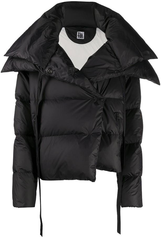 Bacon Layered Collar Puffer Jacket - ShopStyle