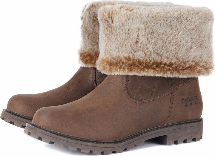 Barbour Hareshaw Waterproof Faux Fur Trim Boot - ShopStyle