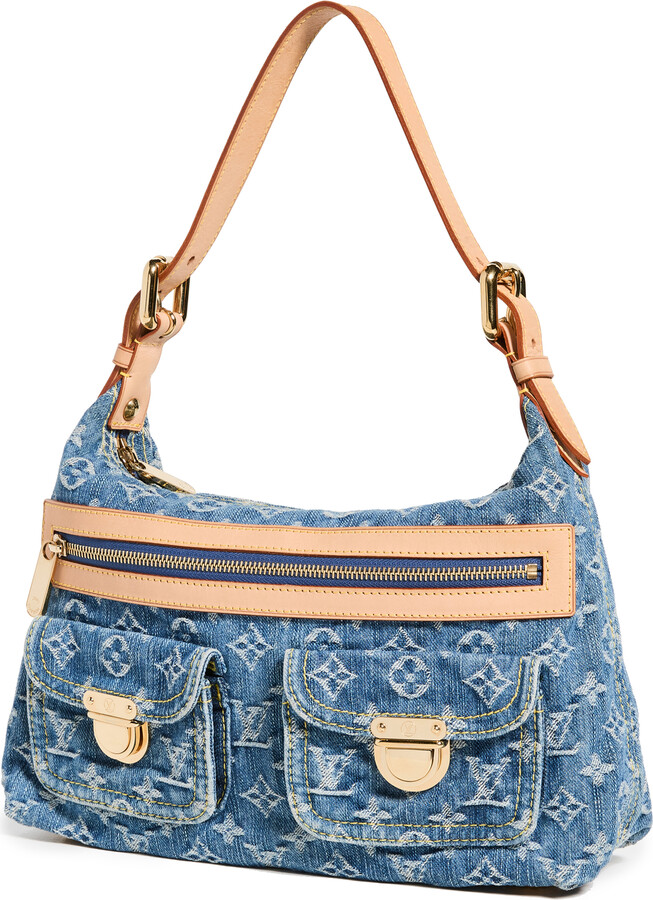 What Goes Around Comes Around Louis Vuitton Blue Denim Baggy Pm Bag ...