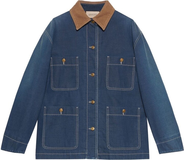 Gucci Longline Denim Jacket - ShopStyle