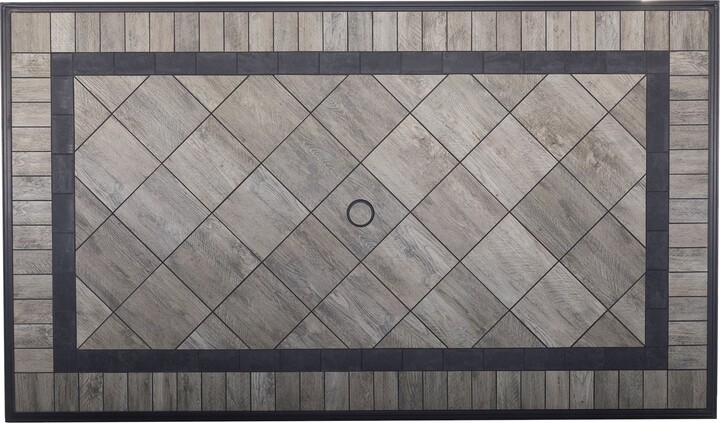 Casainc 67 inch W*40 inch D Aluminum Ceramic Tile Top Rectangular ...