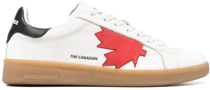 DSQUARED2 Maple Leaf Low-Top Sneakers - ShopStyle