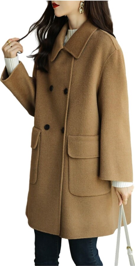 ZISTRCBAO Wool Winter Trench Coat Women - ShopStyle