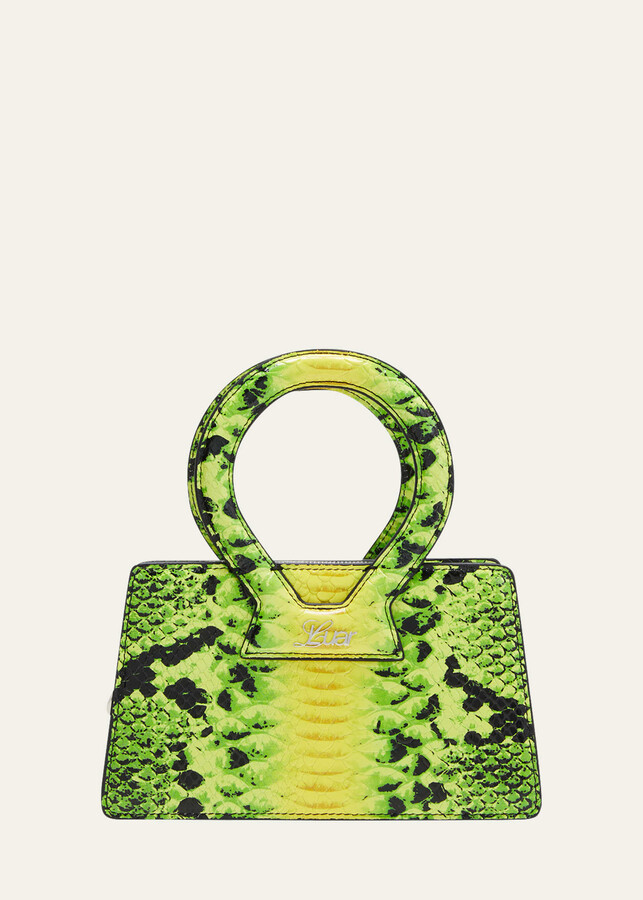 Luar Ana Small Python-Embossed Top-Handle Bag - ShopStyle