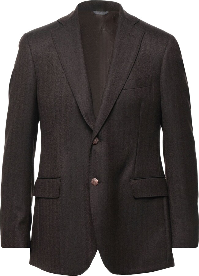 Tombolini Suit Jacket Cocoa - ShopStyle