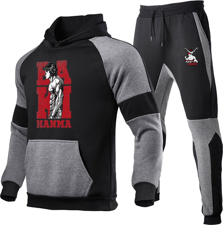 WFSWG Baki The Grappler Hoodie Jogger Pants Tracksuit Women Men ...