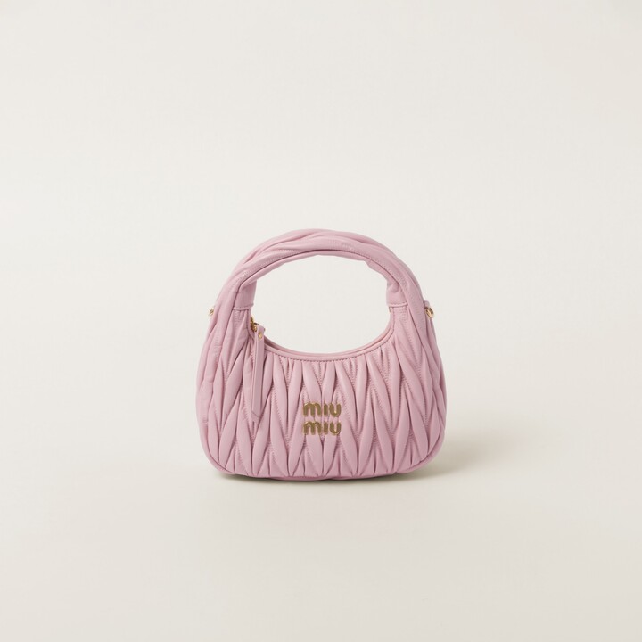 Miu Miu Wander Matelassé Nappa Leather Mini Hobo Bag - ShopStyle