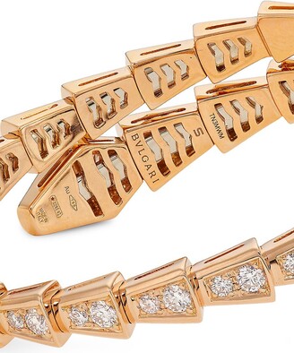Bvlgari Serpenti Viper 18K Rose Gold Pavè Diamond Bracelet - ShopStyle