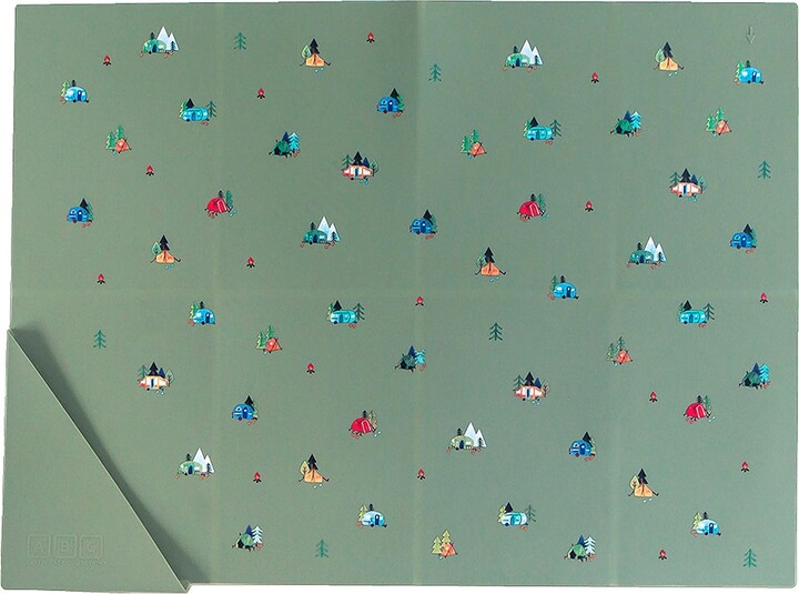 Container Store AUSTIN BABY COMPANY Foldable Placemat Camper Sage Green ...