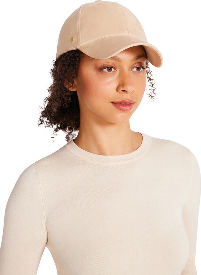 Steve Madden Women's Solid Faux-Suede Cap With Logo Stud - ShopStyle Hats