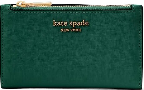 Kate Spade Morgan Saffiano Leather Small Slim Bifold Wallet (Artesian ...