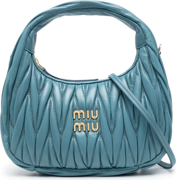 Miu Miu Wander Matelassé Leather Mini Hobo Bag - ShopStyle