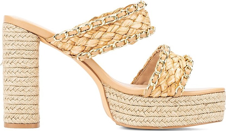 Fashion to Figure Maia Braded Raffia Platform Sandals - ShopStyle