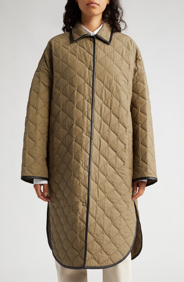 Totême Quilted Organic Cotton Cocoon Coat - ShopStyle