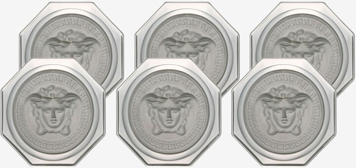 Versace Home Collection Medusa Lumière Glass Coasters by Rosenthal ...