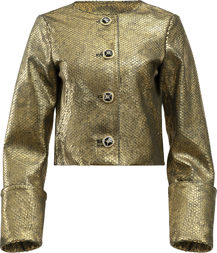 Kuzyk Embossed Leather Jacket - ShopStyle