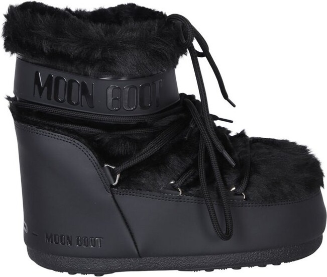 Moon Boot Icon Low Faux-Fur Lace-Up Boots - ShopStyle