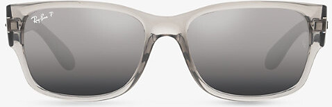 Ray-Ban Womens Grey RB4388 Pillow-frame Propionate Sunglasses - ShopStyle
