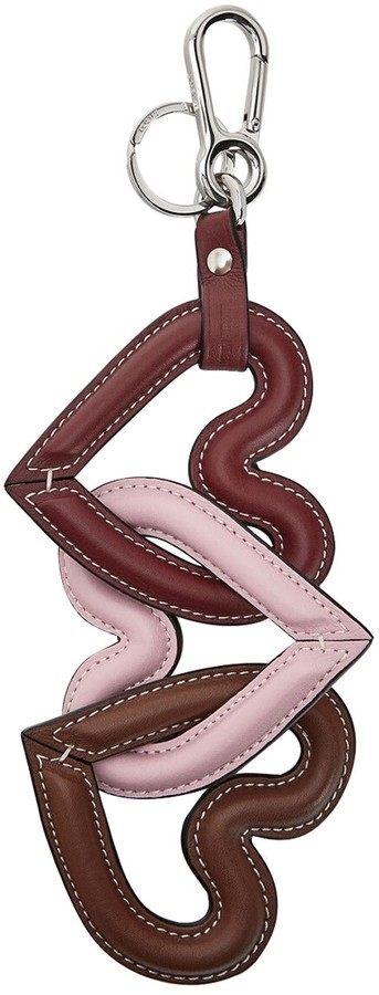 Loewe Heart Chain Leather Key Chain - ShopStyle