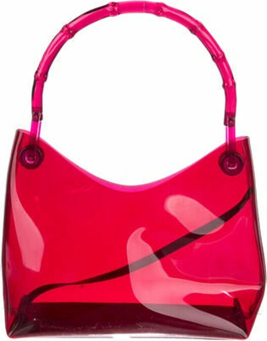 Gucci PVC Bamboo Shoulder Bag - ShopStyle