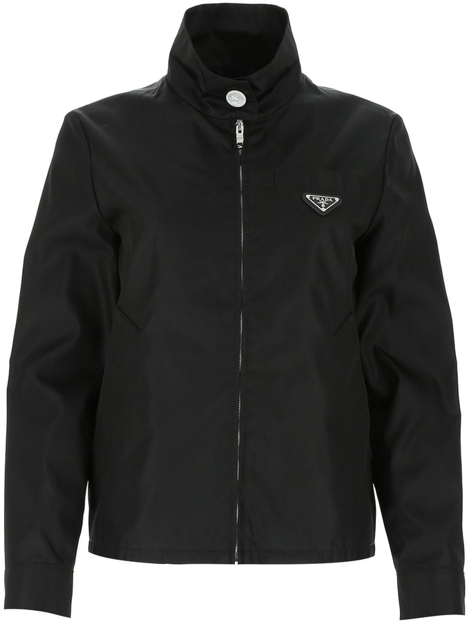 Prada Logo Plaque Track Jacket - ShopStyle