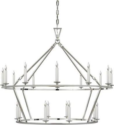 Visual Comfort Signature Darlana Large Two-Tiered Ring Chandelier ...