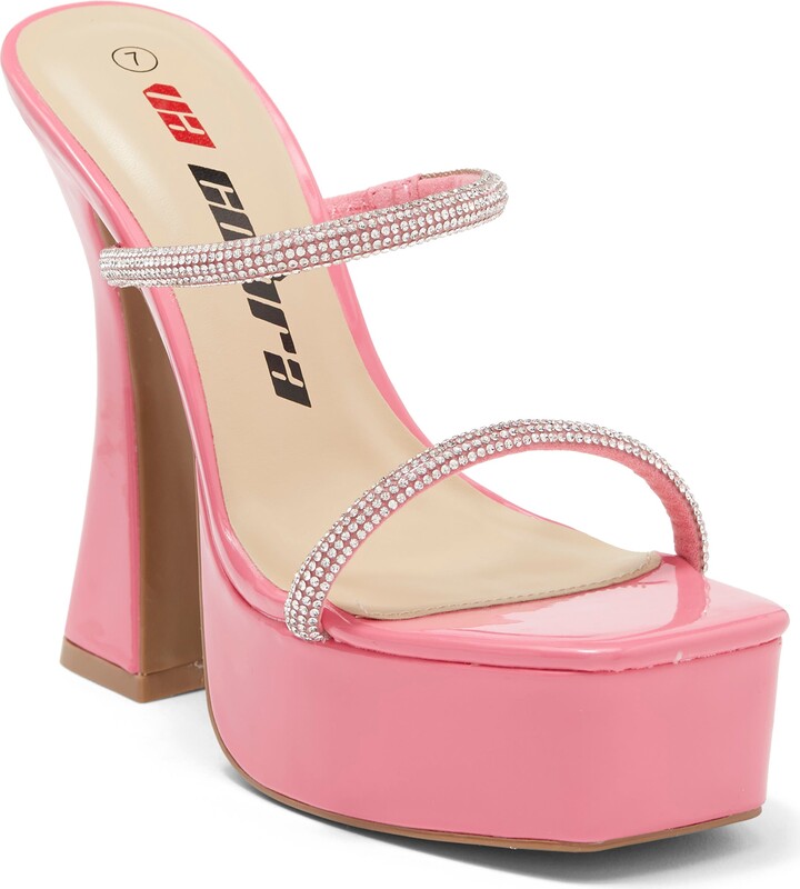 WILD DIVA LOUNGE Envy Embellished Platform Sandal - ShopStyle