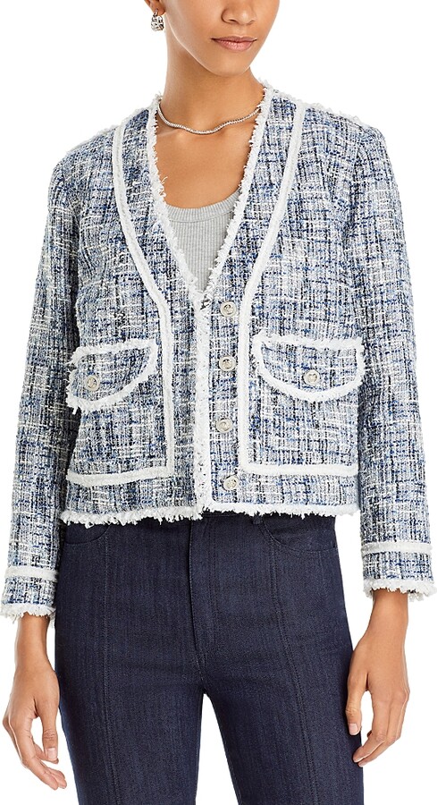 Female Aqua Tweed Jacket - 100% Exclusive - ShopStyle