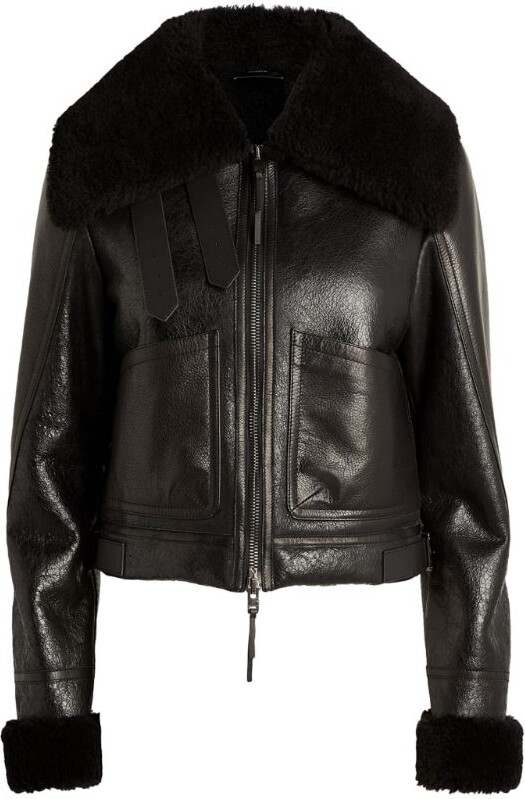 Joseph Shearling Compton Aviator Jacket - ShopStyle