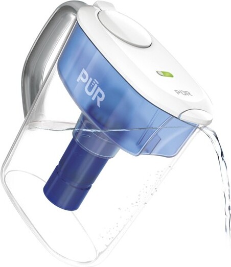PUR PLUS 11 Cup Water Pitcher Filtration System White/Blue PPT110WA ...