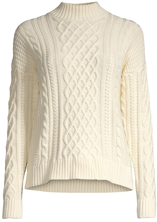 Minnie Rose Cashmere Cable-Knit Sweater - ShopStyle